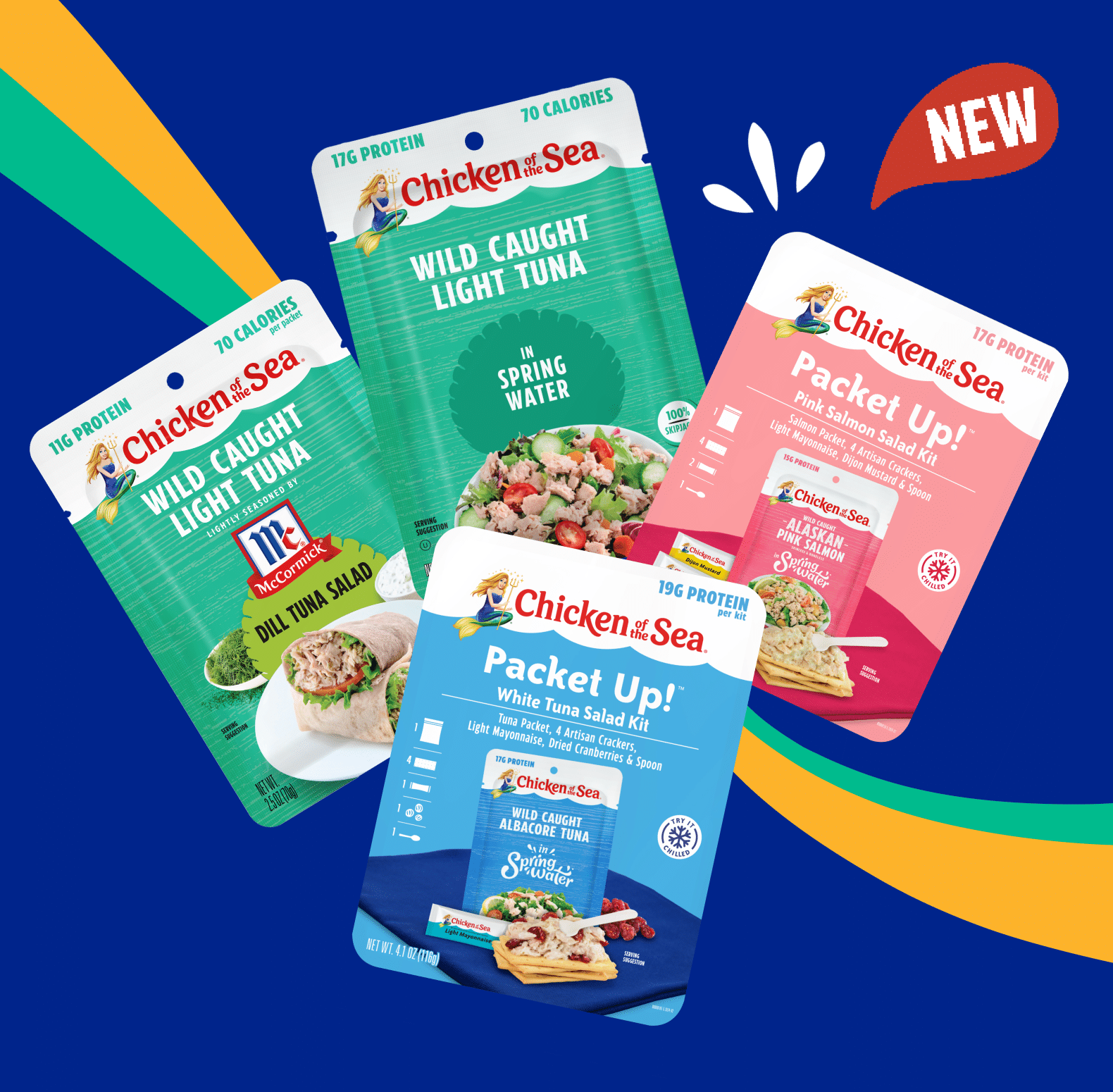 Introducing New Tuna and Salmon Packets & Salad Kits | Chicken of the Sea