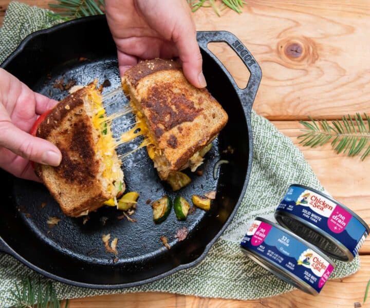 Healthy Tuna Melt with No Drain Tuna | Chicken of the Sea