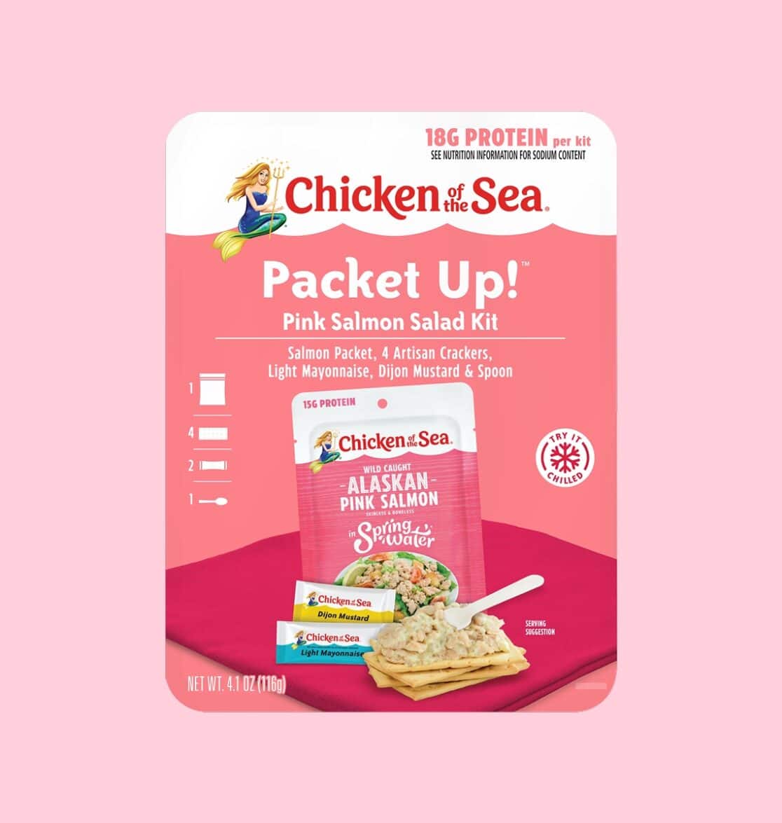 Pink Salmon Salad Kit | Chicken of the Sea