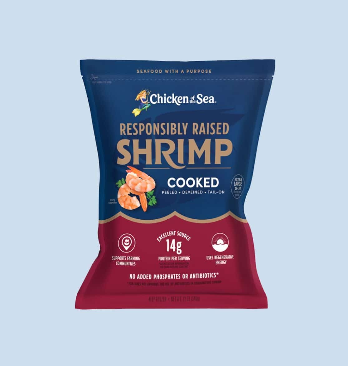 Responsibly Raised Shrimp, Cooked, Extra Large 26-30 | Chicken of the Sea