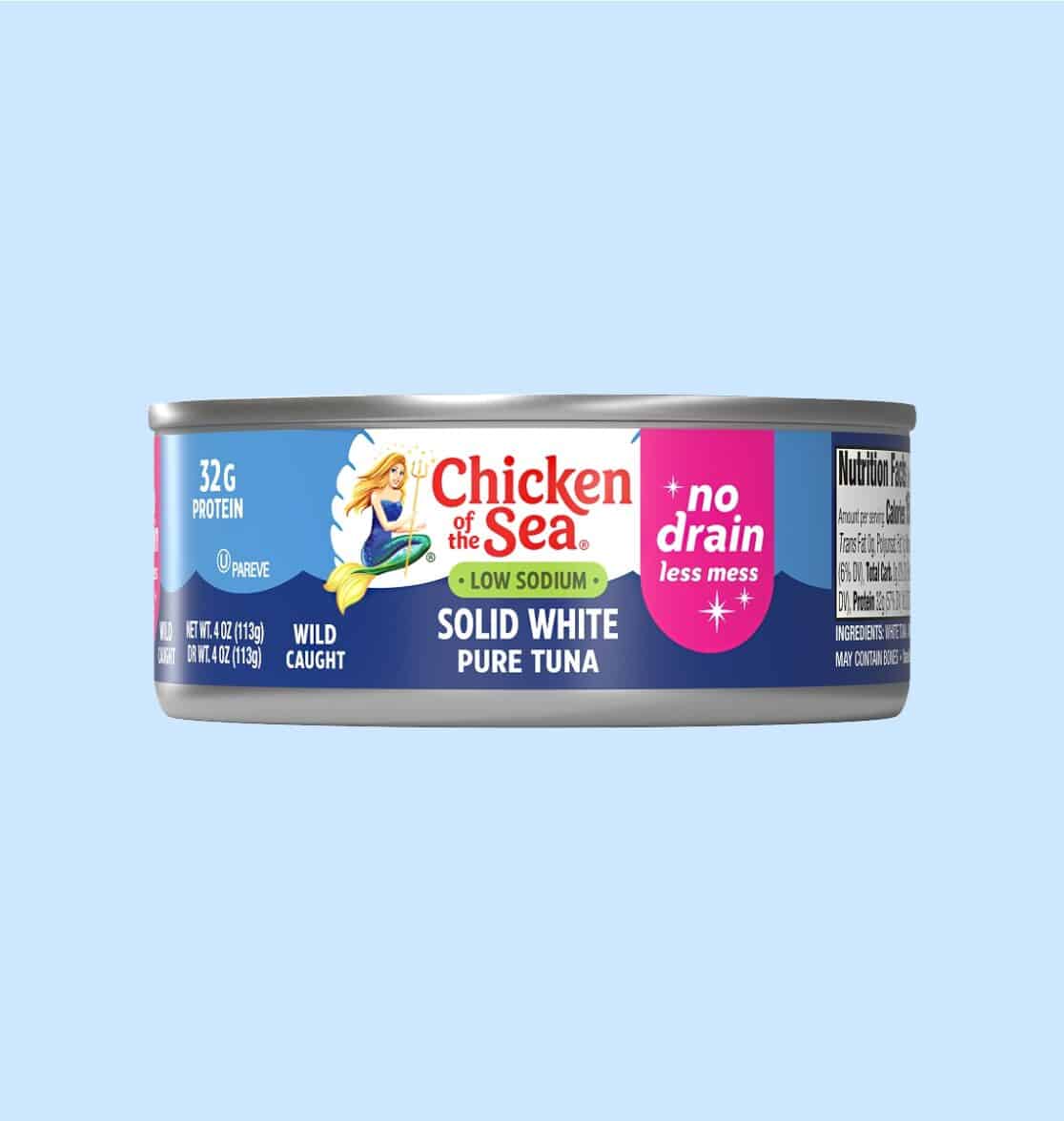 Low Sodium Solid White Pure Albacore Tuna, No Drain | Chicken of the Sea